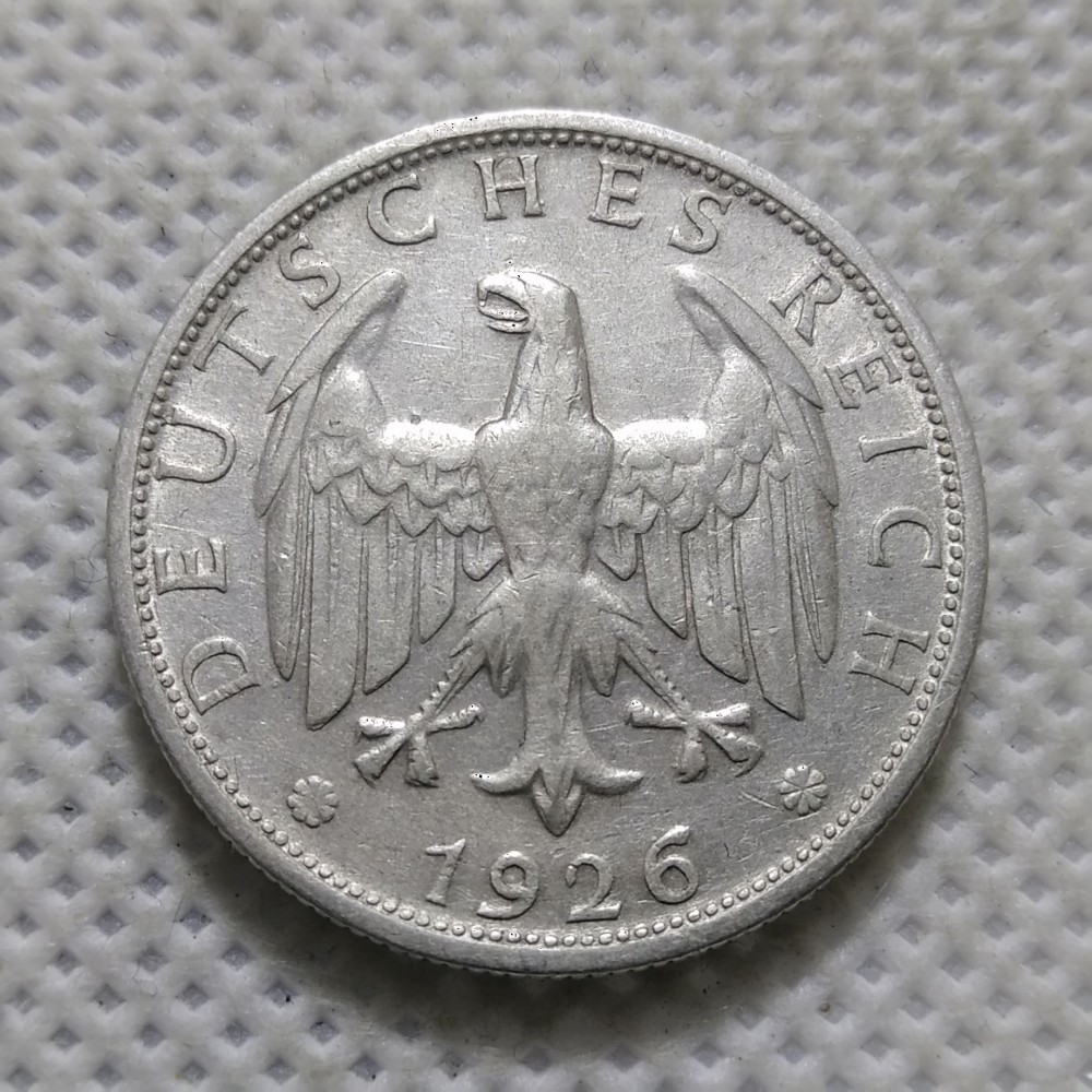 Vokietija 2 reichsmarkės 1926D