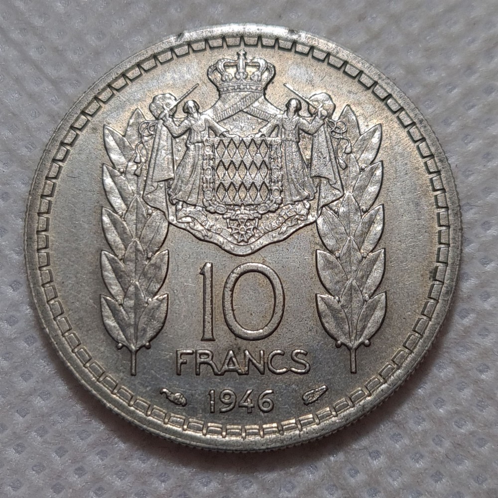 Monakas 10 frankų 1946 AU