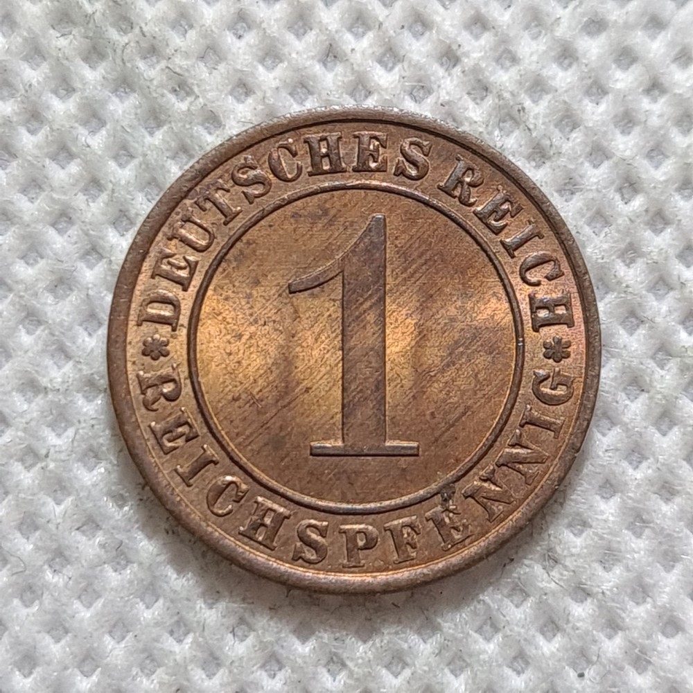 Vokietija 1 Reichspfennigas 1930A Unc