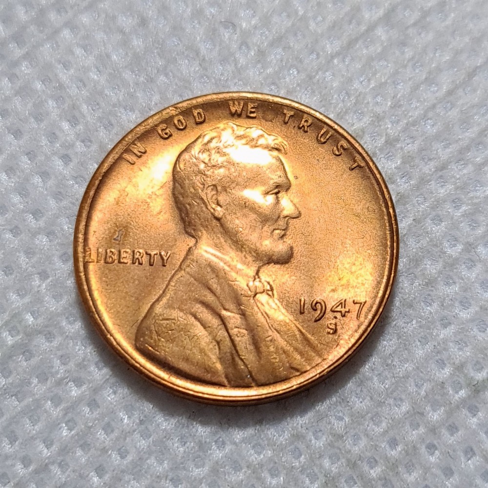 JAV 1 centas 1947S Unc