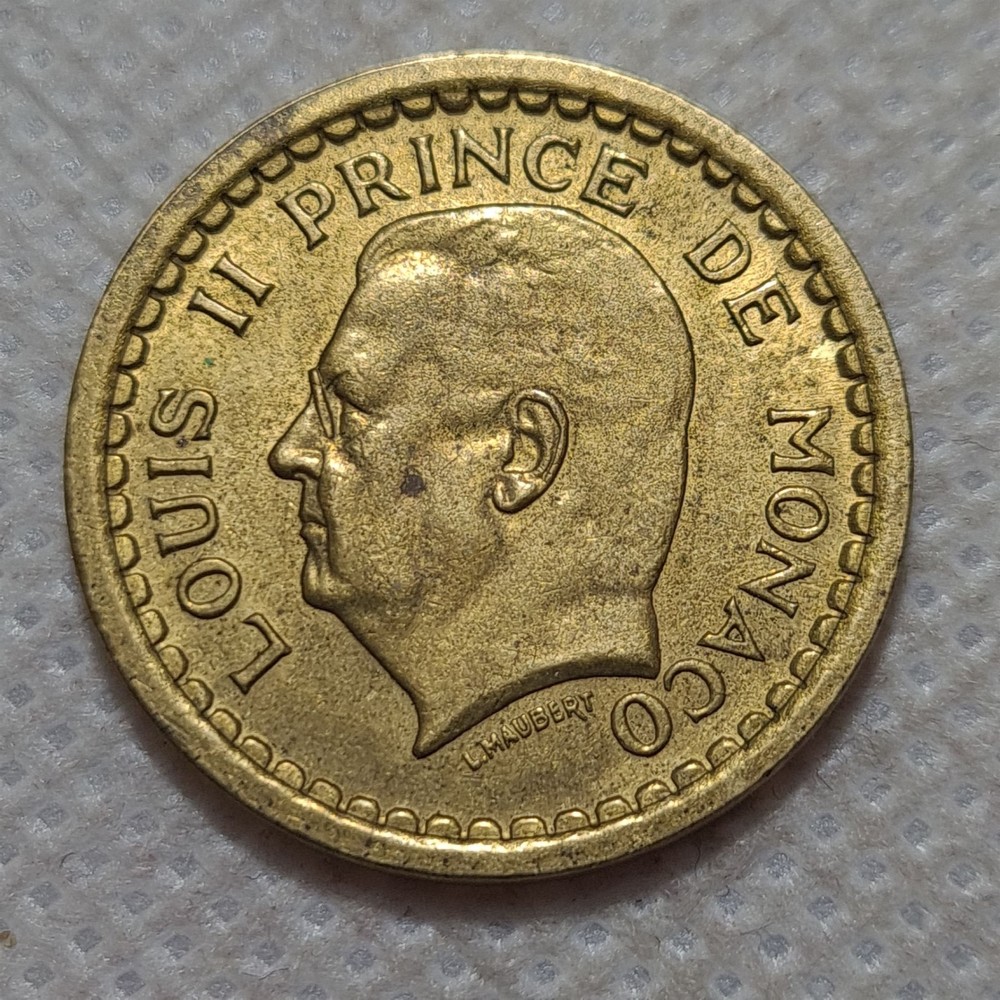 Monakas 1 frankas 1945 AU