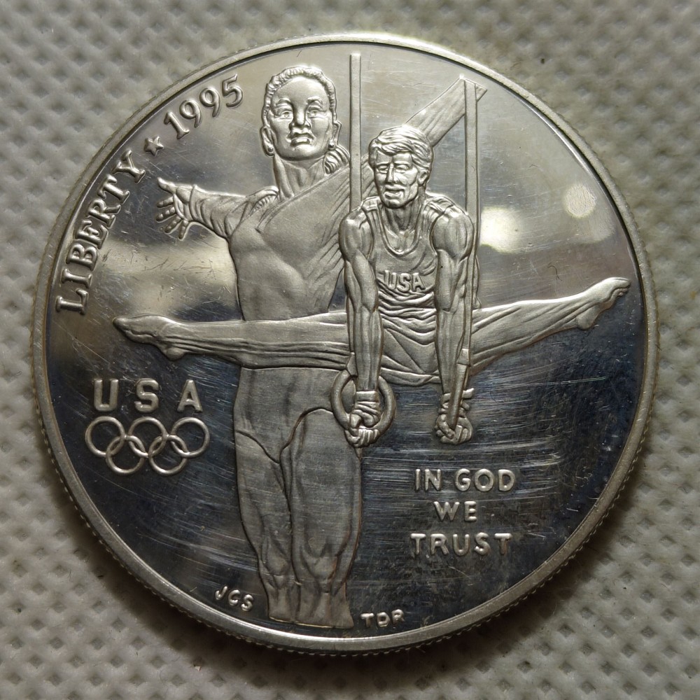 JAV 1 doleris 1995 Gimnastika